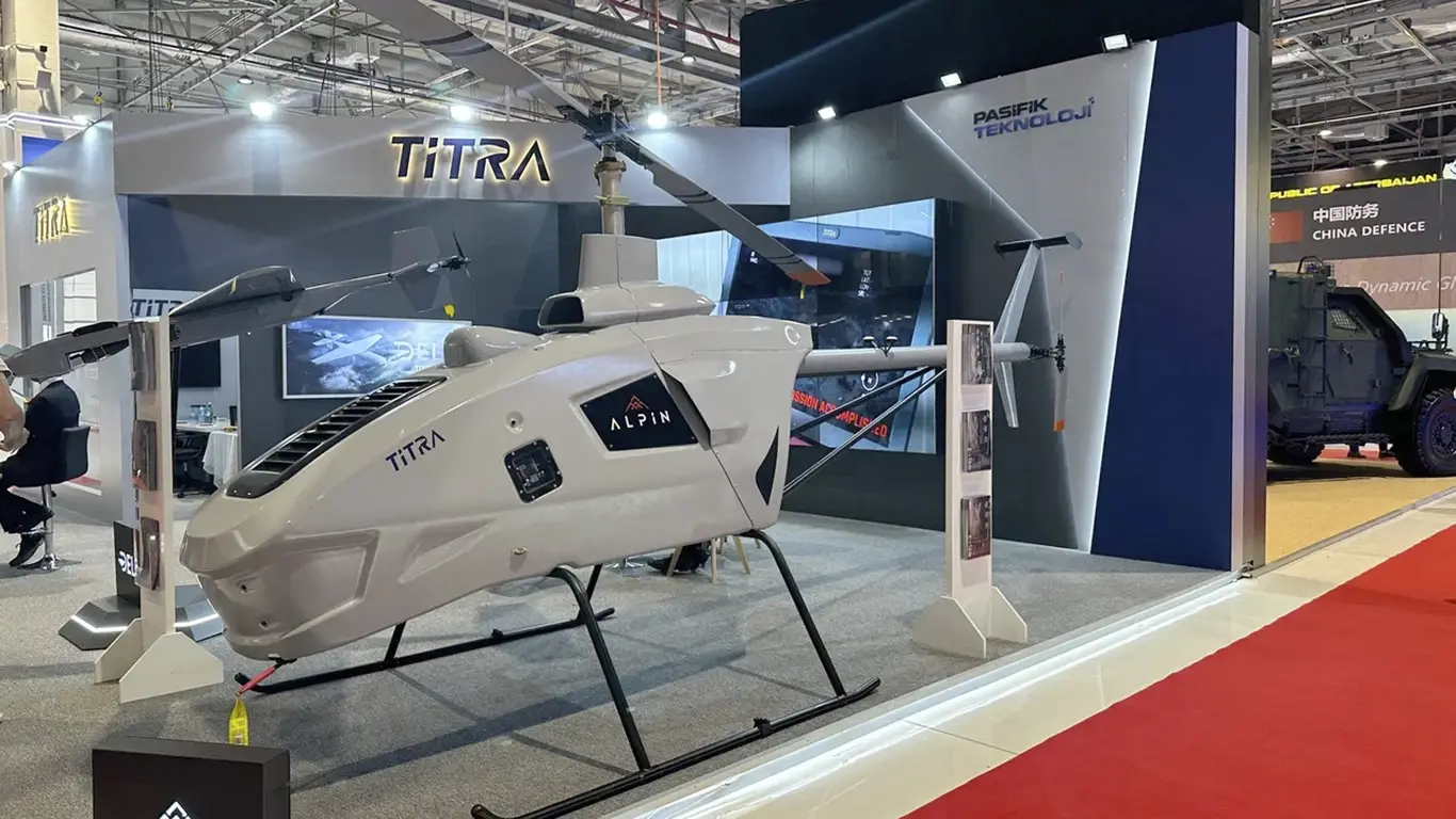 Турецкая компания Titra показала беспилотный вертолет Alpin на ADEX 2024
